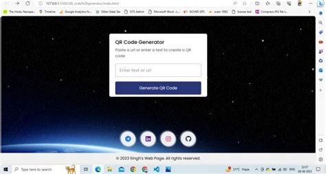 Sundaram Singh On Linkedin Project Webdevelopment Qrcodegenerator