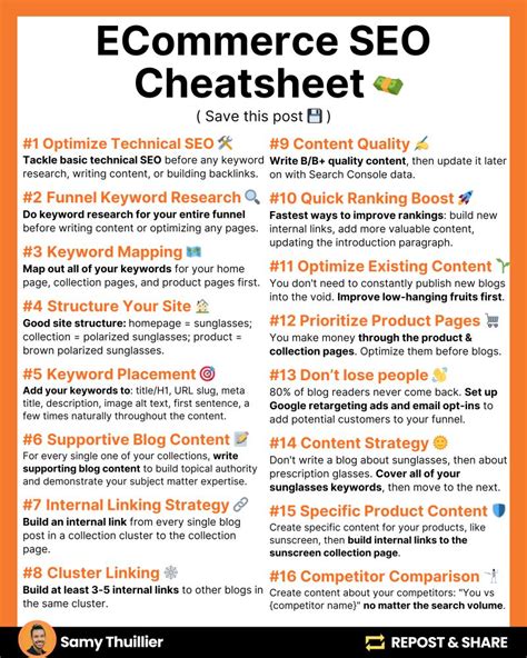 samy thuillier on ecommerce seo tips jay malvi posted on the topic