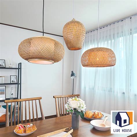 Led 라탄 펜턴트 조명 등갓 레일 라탄 전등