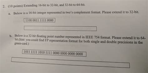 Solved Extending Bit To Bit And Bit To Bit Chegg Com