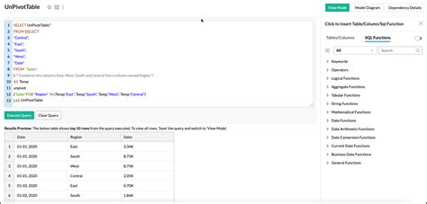 Query Tables Analytics Plus Cloud