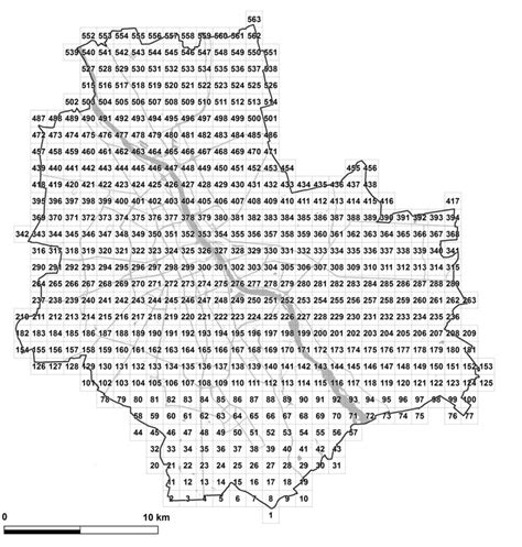 Location Of The Fictitious Receptor Points Download Scientific Diagram