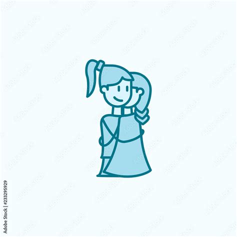 Girlfriends 2 Colored Line Icon Simple Colored Element Illustration