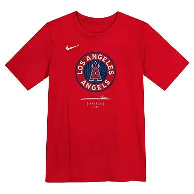 Preschool Nike Red Los Angeles Angels City Connect Large Logo T Shirt