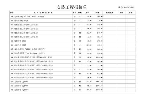 空调报价表格式图片格力空调报价表格图片报价表图片大山谷图库