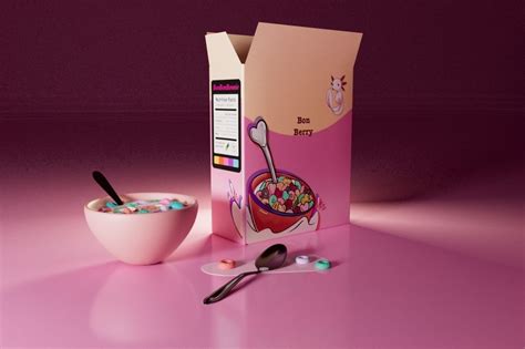 Cereal Box Cute 3d Model Cgtrader