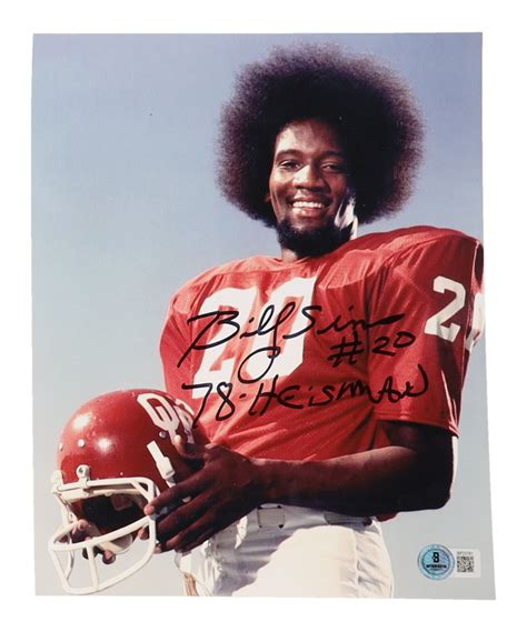 Billy Sims Signed Oklahoma Sooners 8x10 Photo Inscribed 78 Heisman