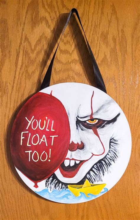 PENNYWISE IT You Ll Float Too Halloween Blacklight Glow Etsy