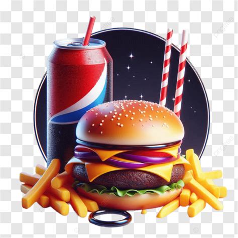 패스트 푸드 식사 햄버거 감자 튀김 음료 음식 버거 마시다 Png 일러스트 및 이미지 에 대한 무료 다운로드 Pngtree