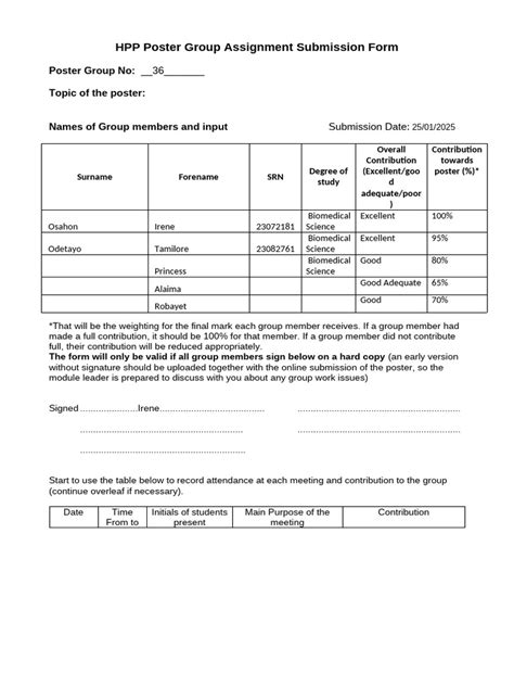 Hppi Group Poster Assignment Submission Form Pdf