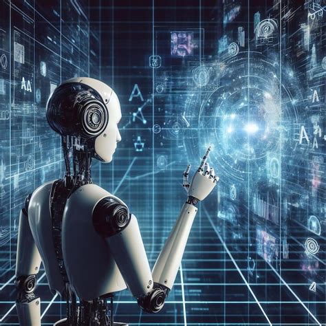 Premium Ai Image Design Of Futuristic Communication With Ai Technology