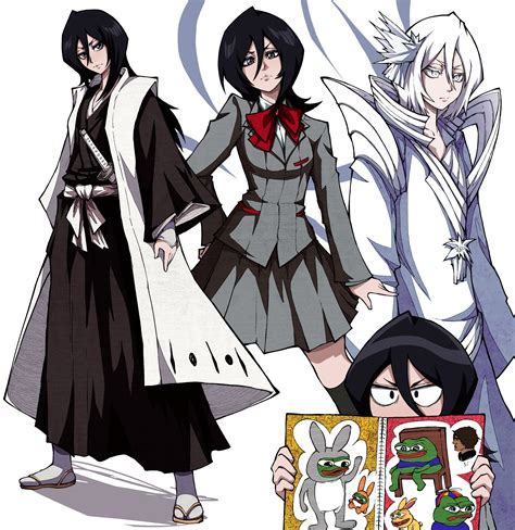 Kuchiki Rukia Pepe The Frog Sado Yasutora And Apu Apustaja Bleach