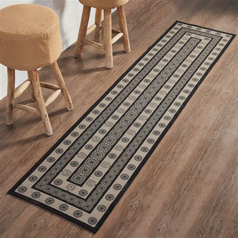Custom House Black Tan Jacquard Indooroutdoor Rugrunner Rect 22x96