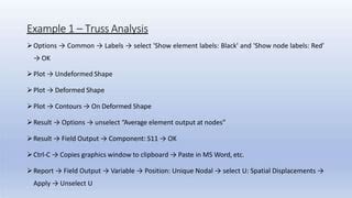Introduction To Abaqus And Analysis Of Plane Truss PPTX Computing Technology Computing