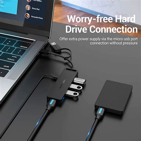 Vention CHTBB 2 In 1 Interface To 4 Port USB 3 0 Hub Price In BD