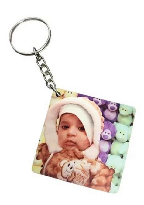 Square Custom Acrylic Keychains For Key Hanging Dimension 2x2 Inch At Rs 30 Piece In Navi Mumbai