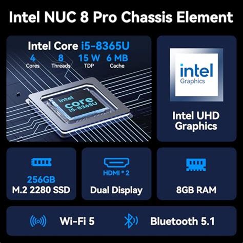 Intel Nuc Pro Chassis Element Mini Pc，built In Nuc 8 Compute Element
