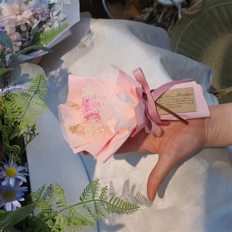 프리저브드꽃다발 프리저브드완제품 115 Dh장미미니미니꽃다발레드핑크랜덤6개묶음