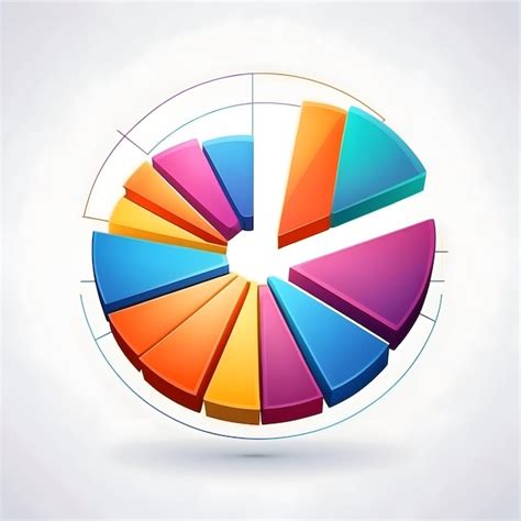 Premium Photo Pie Chart Icon Business Graph Data Visualization Chart