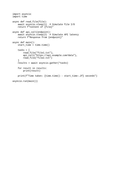 Concurrency Async Io With Asyncio Pdf