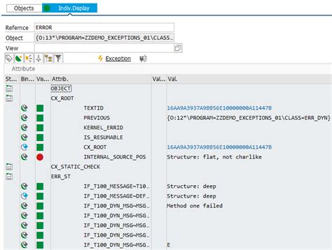 Displaying Exception Hierarchy Sap Community