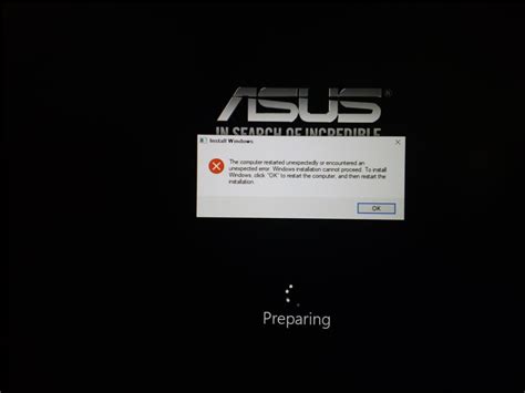 Windows Boot Loop Installation Error Microsoft Community