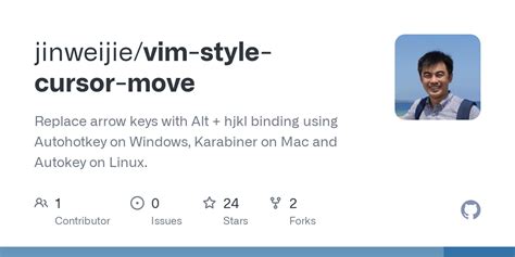 GitHub Jinweijie Vim Style Cursor Move Replace Arrow Keys With Alt