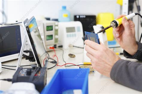 Microprocessor In Lab Stock Image F Science Photo Library