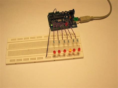 Arduino Sinhalen Arduino 6 Knight Rider Circuit එක හදමු