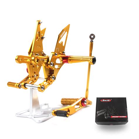 Arashi Version 20 Adjustable Rearsets For Yamaha Yzf R1 1000 2009