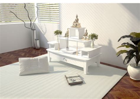 ไอเดียจัดหิ้งพระ โต๊ะหมู่บูชา ในคอนโด บ้านสมัยใหม่ Decor Report