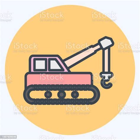 아이콘 리프터 교육 기호에 적합합니다 컬러 메이트 스타일 편집 가능한 간단한 디자인 디자인 템플릿 벡터 간단한 그림