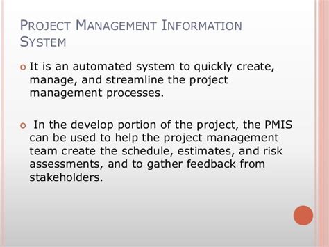 Project Management Information System