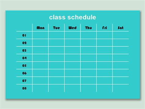 Excel Of Green Class Schedule Curriculumxlsx Wps Free Templates Excel Of Green Class Schedule Curriculumxlsx Wps Free Templates