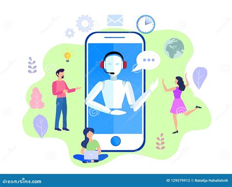 Customer Service Chatbot Hotline Operator Advises Client Online Global Technical Support 24 7