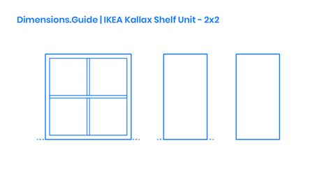 Ikea Kallax Shelf Unit 2x2 Dimensions And Drawings