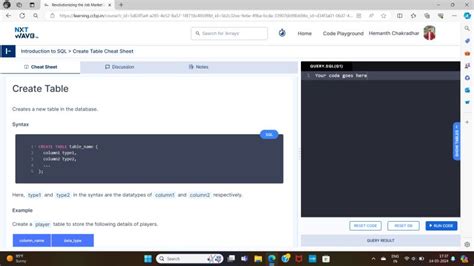 Hemanth Chakradhar Chintala On Linkedin Dbms Database Sql Ccbp 50daysofcode Nxtwave Mysql