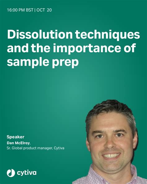 Cytiva On Linkedin Webinar Dissolution Techniques And The Importance