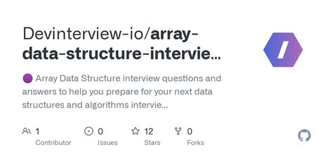 Github Devinterview Ioarray Data Structure Interview Questions 🟣