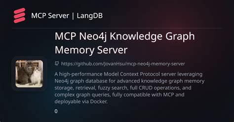 Mcp Neo4j Knowledge Graph Memory Server Langdb