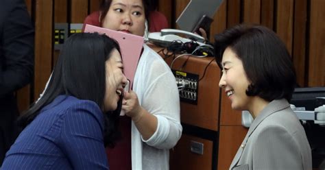 인사 나누는 나경원 배현진