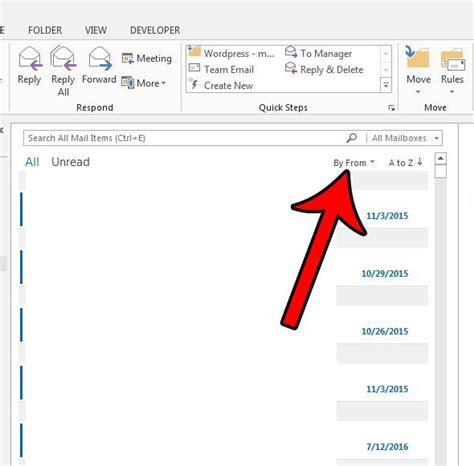 How To Sort Emails By Date In Outlook 2013 Solve Your Tech