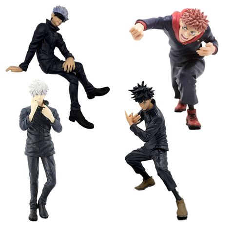 قیمت و خرید اکشن فیگور مدل گوجو طرح جوجوتسو کایسن مجموعه 4 عددی