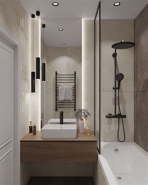 Ванная в современном стиле Interieur Badkamer Huis