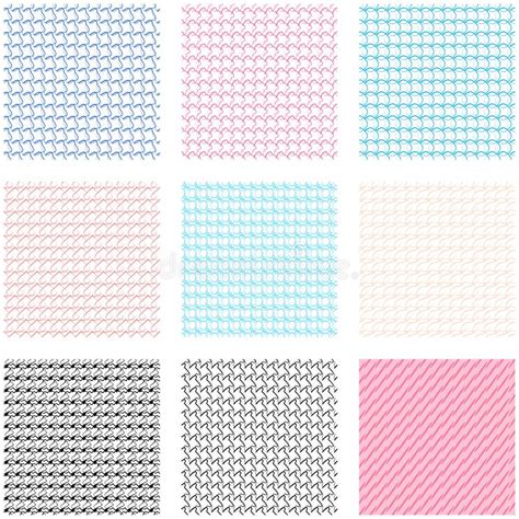 Seamlessly Repeatable Shapes Pattern Background And Texture Vector Stock Vector