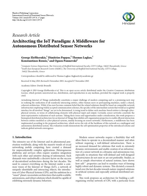 architecting the iot paradigm a middleware for autonomous distributed