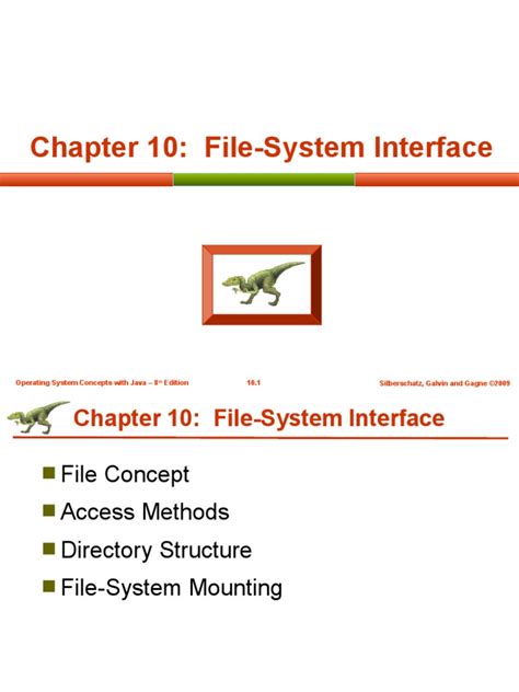 Chapter 10 File System Interface Pdf File System Computer File