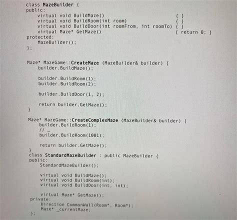 Solved Class Mazebuilder Public Virtual Void Buildmaze