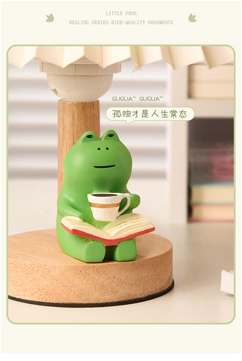 治愈系青蛙可爱日系小摆件办公室好物工位情绪桌面装饰生日礼物 阿里巴巴