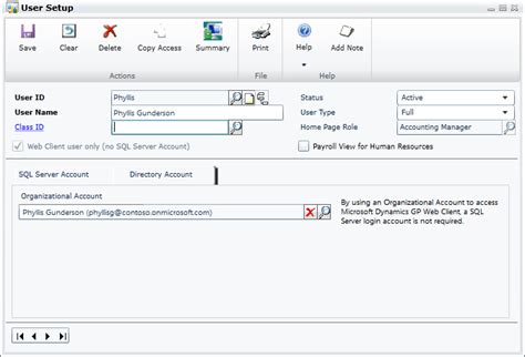 Dynamics Gp 2015 Organizational Account User Authentication